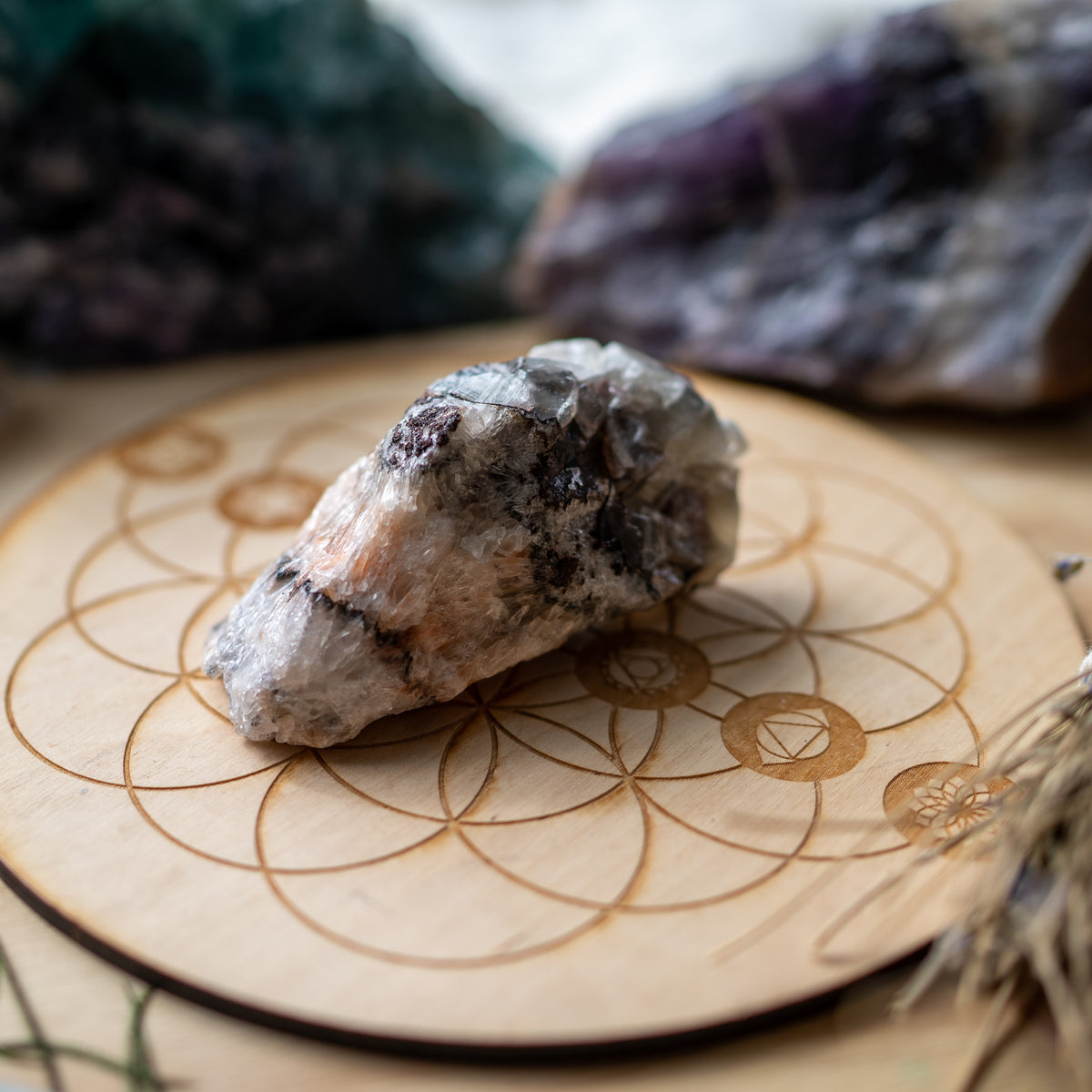 Rainbow Calcite ~ Large Natural Healing Wand ~ Acid Washed Specimen ...